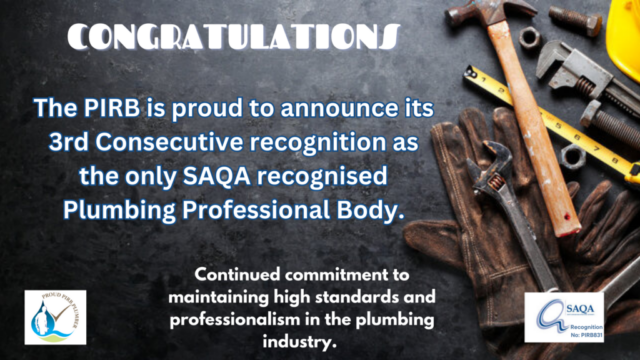 SAQA’s Recognition of the PIRB - PIRB