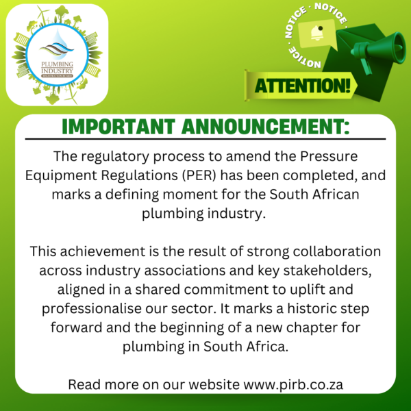 Important Announcement! Process to Change Regulation Completed - PIRB